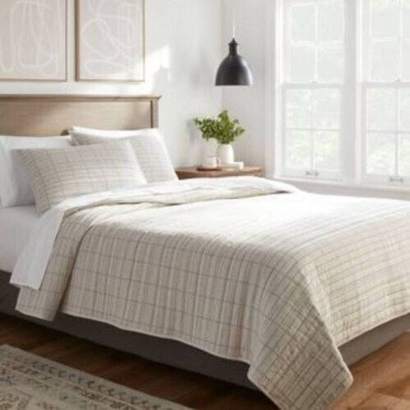 Threshold | Bedding | Flannel Windowpane Quilt Threshold | Poshmark